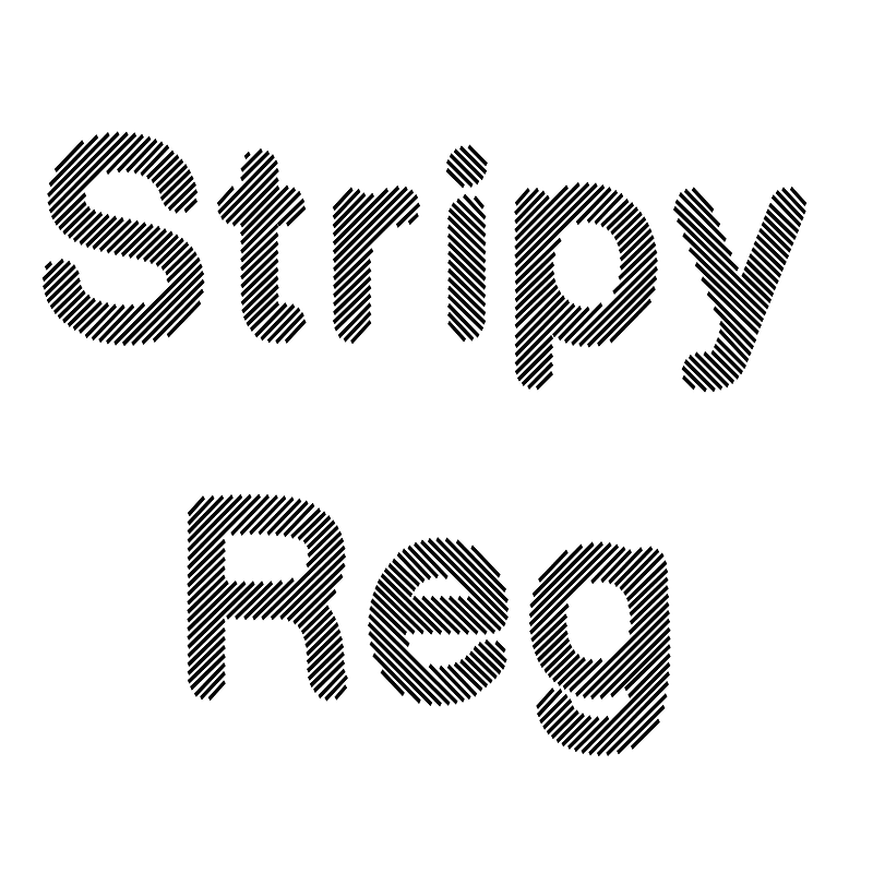 Stripy Reg font - Free fonts on Creazilla | Creazilla