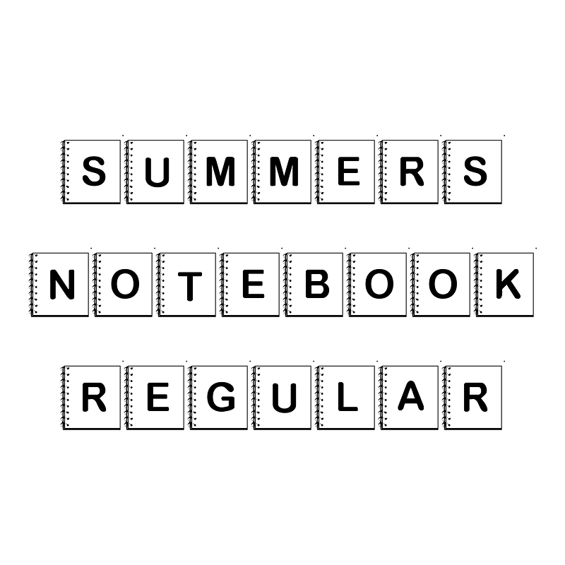 Summers Notebook Regular - Free fonts on creazilla.com