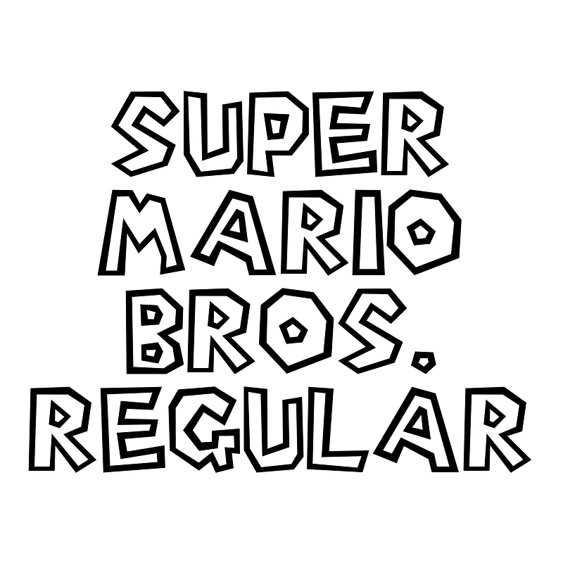Super Mario Bros Regular Font Free Fonts On Creazilla Creazilla