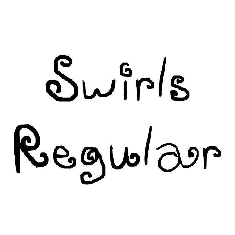 Swirls Regular font - Free fonts on Creazilla | Creazilla