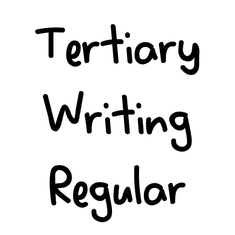 Tertiary Writing Regular | Creazilla