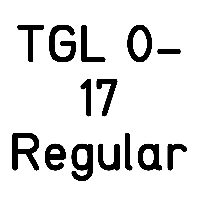 TGL 0-17 Regular - Free fonts on creazilla.com