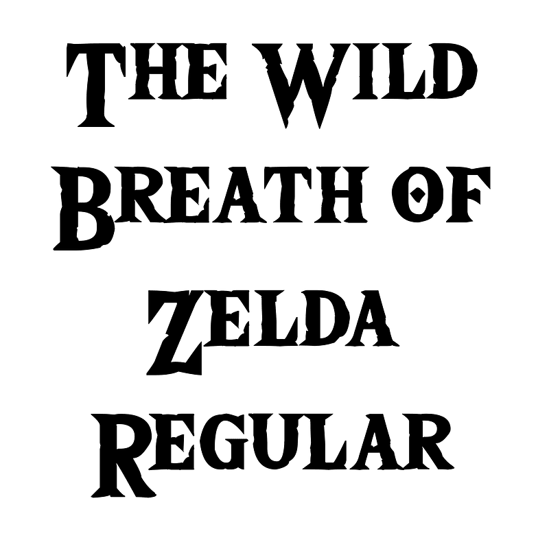 The Wild Breath of Zelda Regular - Free fonts on creazilla.com