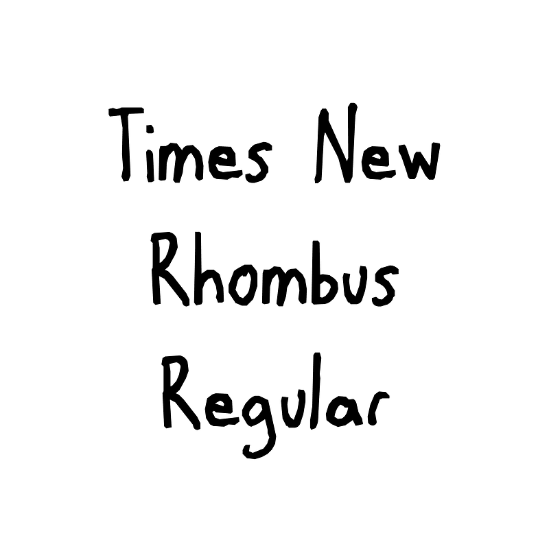Times New Rhombus Regular - Free fonts on creazilla.com