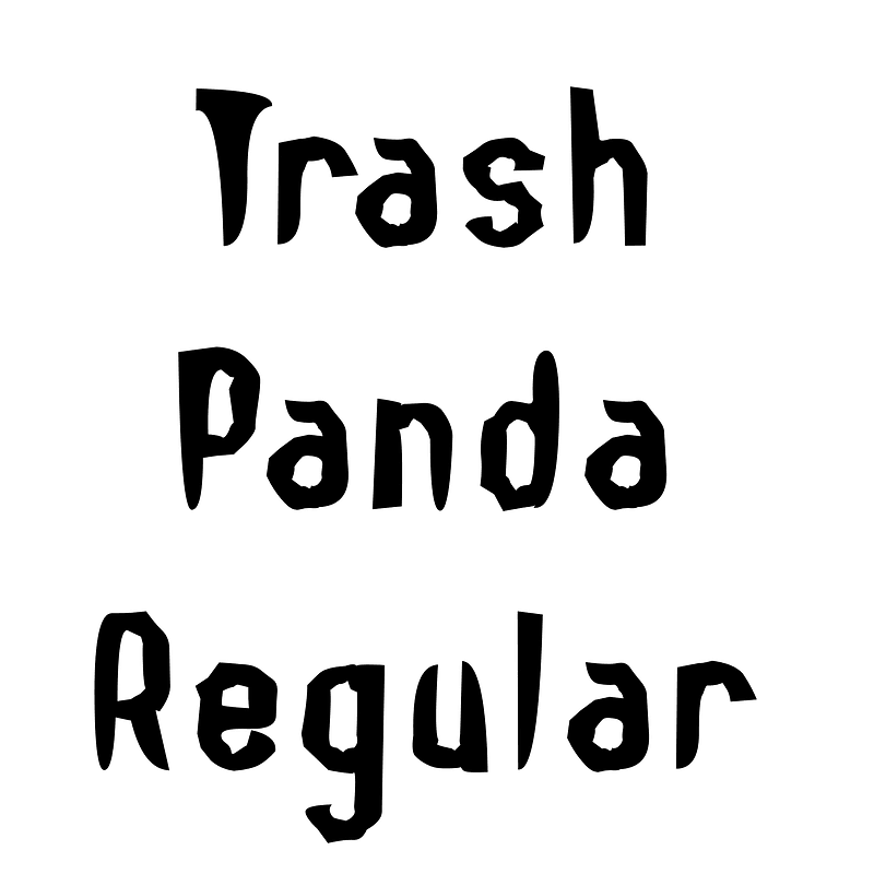 Trash Panda Regular - Free fonts on creazilla.com