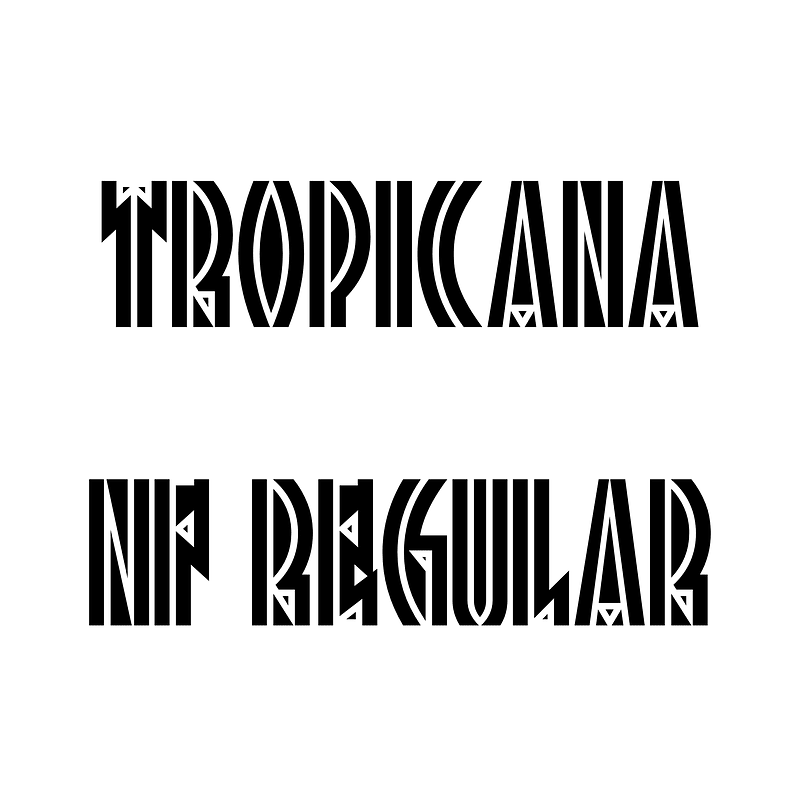 Tropicana NF Regular font - Free fonts on Creazilla | Creazilla