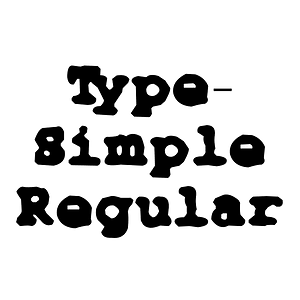 Type-Simple Regular - Free fonts on creazilla.com