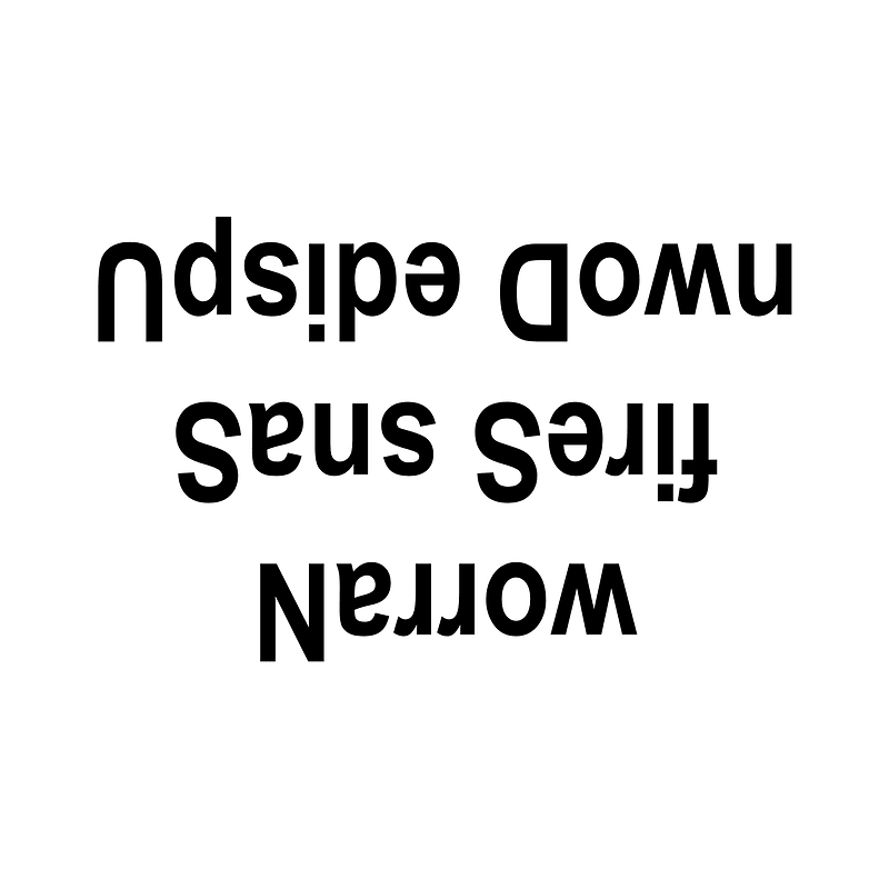 Upside Down Sans Serif Narrow - Free fonts on creazilla.com