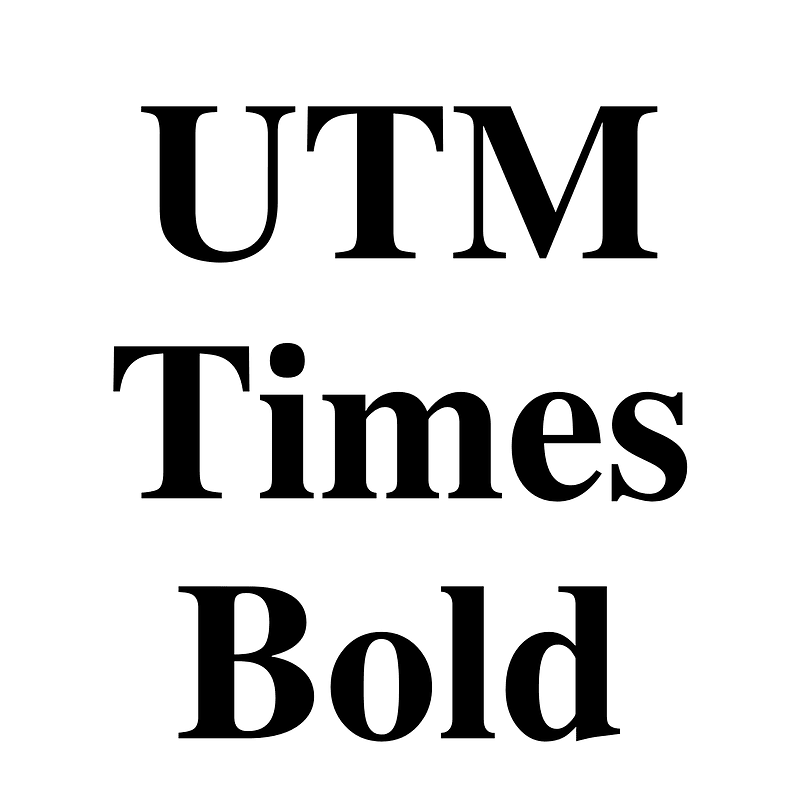 UTM Times Bold | Creazilla