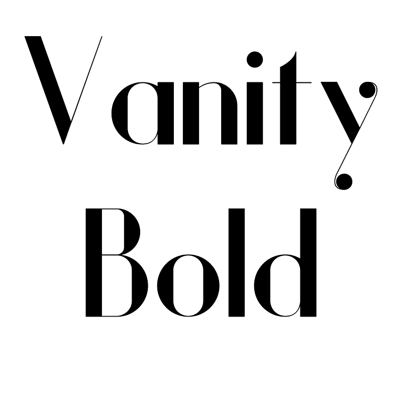 Vanity Bold - Free fonts on creazilla.com