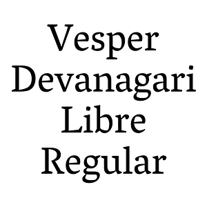 Vesper Devanagari Libre Regular - Free fonts on creazilla.com