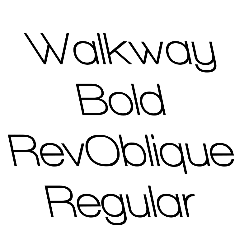 Walkway Bold RevOblique Regular - Free fonts on creazilla.com