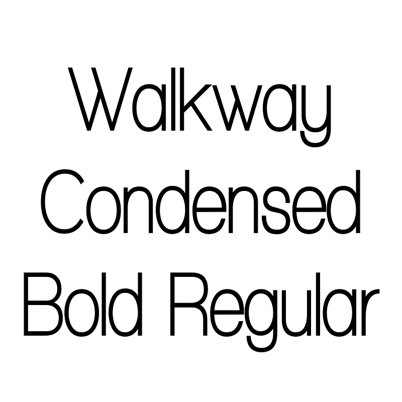 Walkway Condensed Bold Regular - Free fonts on creazilla.com