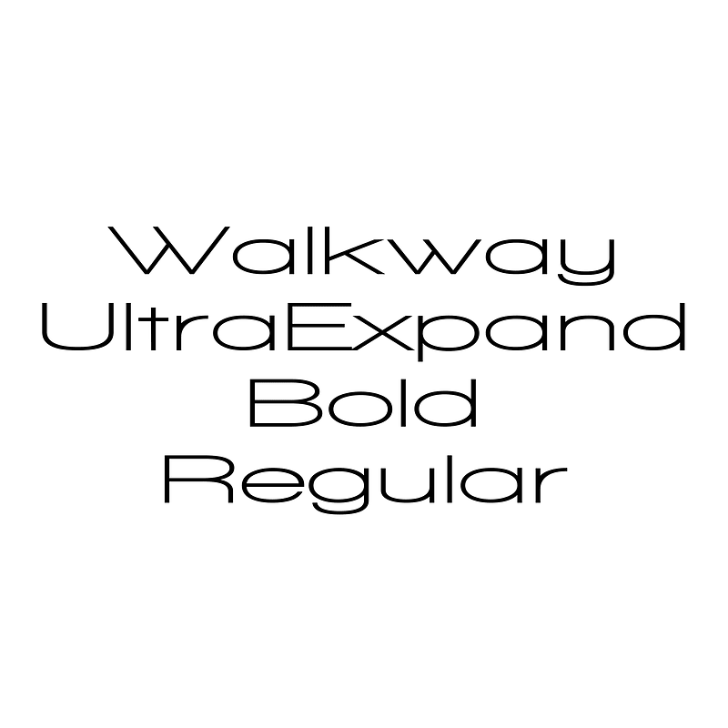 Walkway UltraExpand Bold Regular - Free fonts on creazilla.com