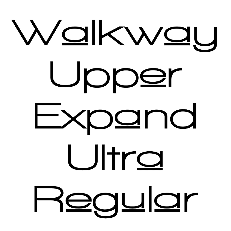 Walkway Upper Expand Ultra Regular font - Free fonts on Creazilla ...