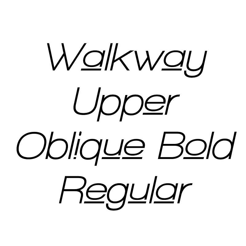 Walkway Upper Oblique Bold Regular - Free fonts on creazilla.com