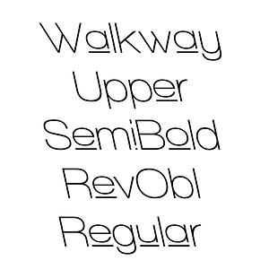 Walkway Upper SemiBold Regular font - Free fonts on Creazilla | Creazilla