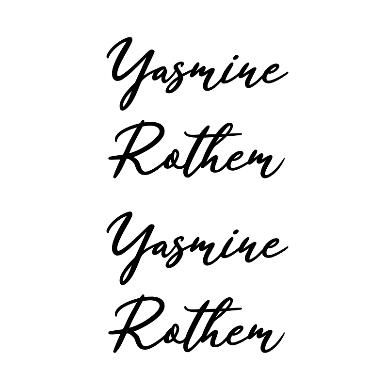 Yasmine Rothem Yasmine Rothem - Free fonts on creazilla.com