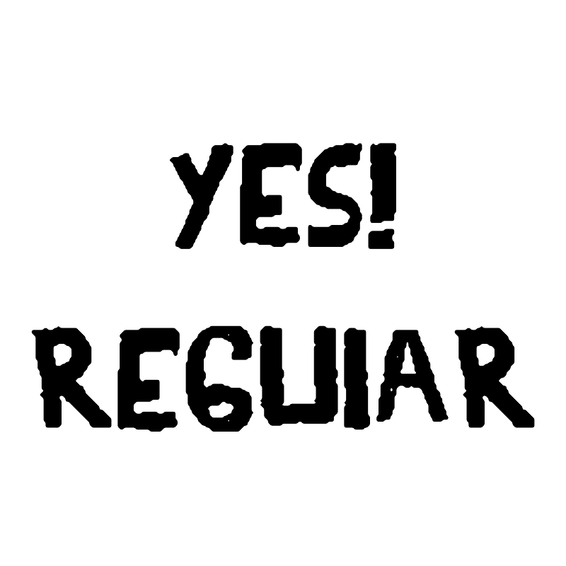 YES! Regular - Free fonts on creazilla.com