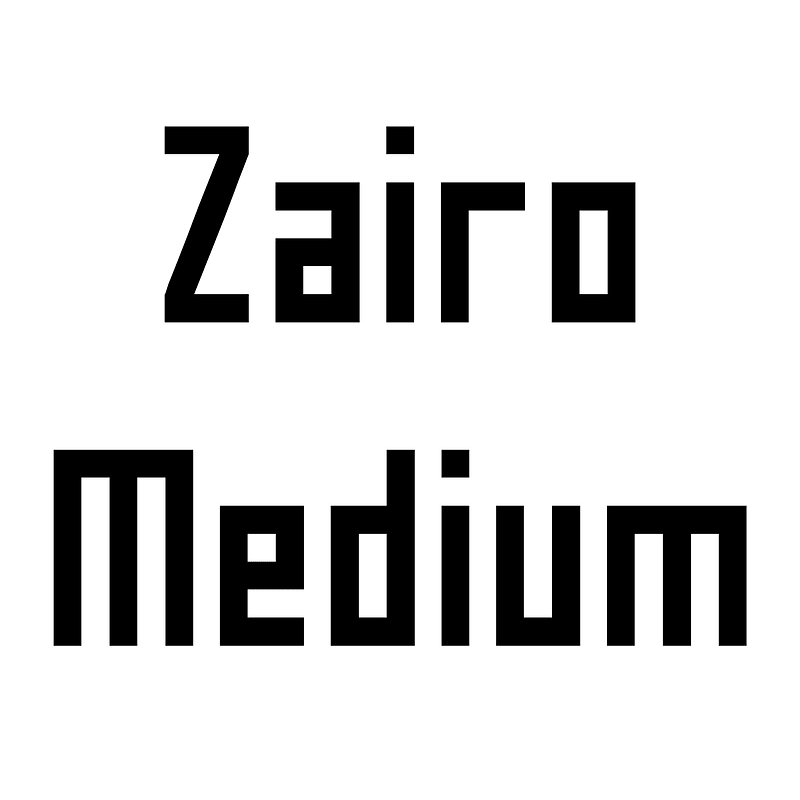 Zairo Medium - Free fonts on creazilla.com