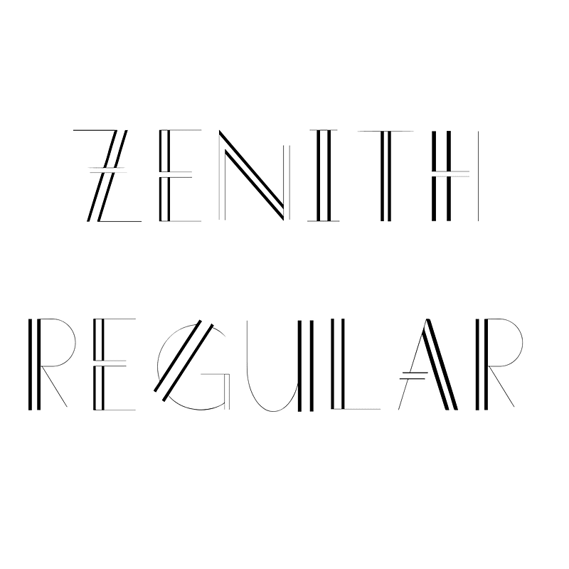 Zenith Regular - Free fonts on creazilla.com