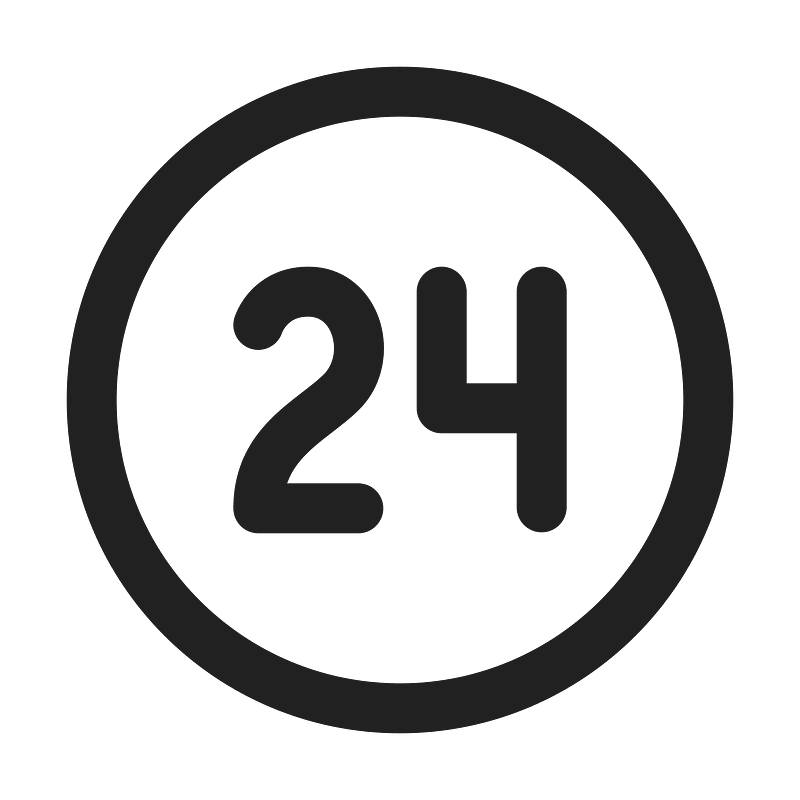 Ic fluent access time 24 regular - Free vector icons on creazilla.com