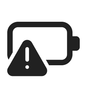 Ic fluent battery warning 24 filled icon. Free download transparent ...