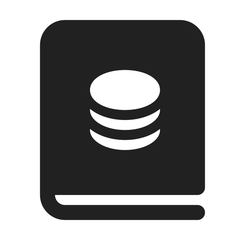 Ic fluent book coins 24 filled - Free vector icons on creazilla.com