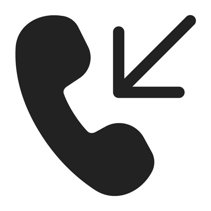 Ic fluent call inbound 28 filled icon. Free download transparent .PNG ...