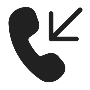 Ic fluent call inbound 24 filled icon. Free download transparent .PNG ...