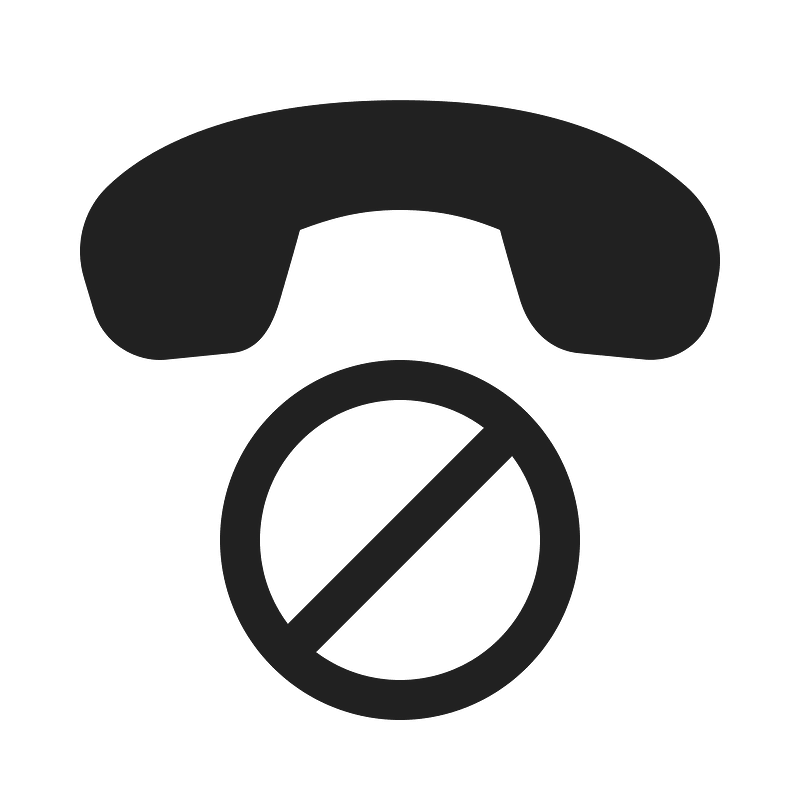 Ic fluent call prohibited 20 filled - Free vector icons on creazilla.com