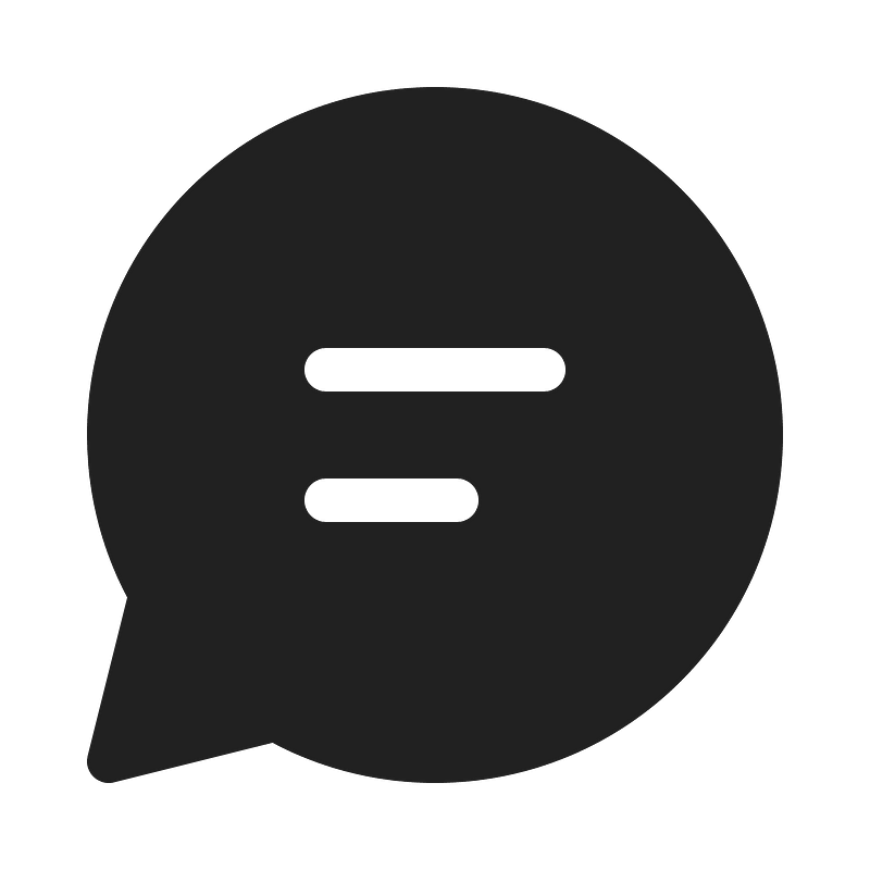 Ic fluent chat 20 filled icon. Free download transparent .PNG | Creazilla