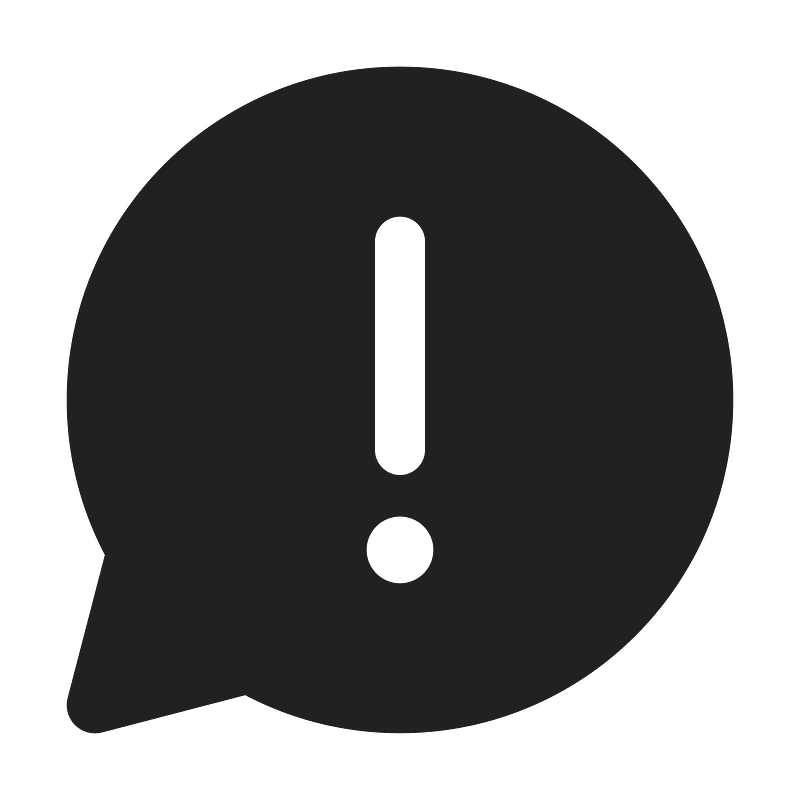 Ic fluent chat warning 24 filled icon. Free download transparent .PNG ...