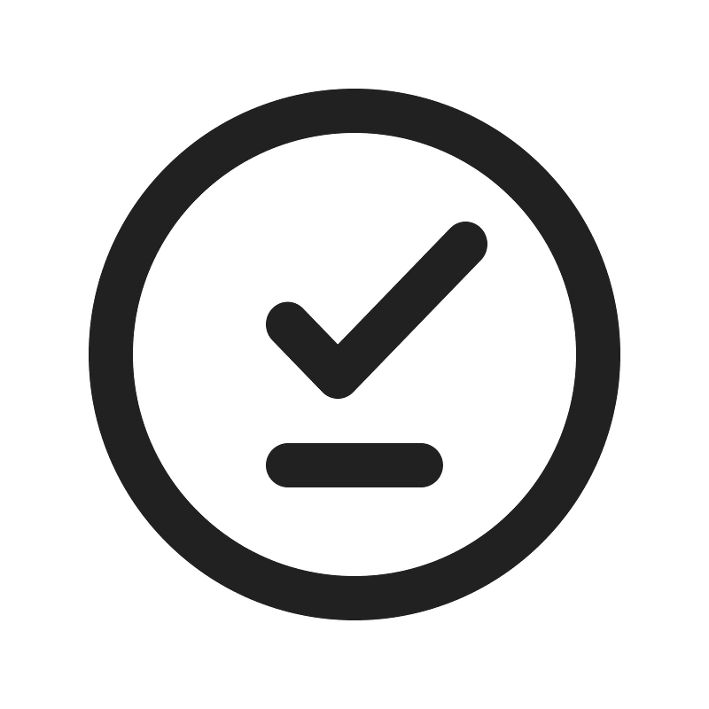 Ic fluent checkmark underline circle 16 regular - Free vector icons on ...