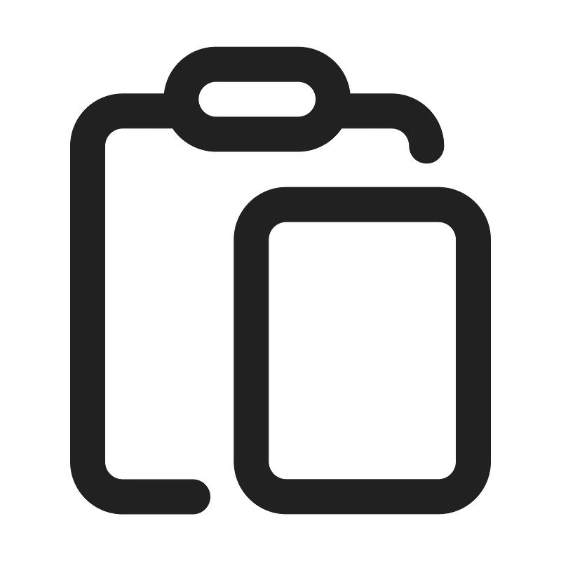 Ic fluent clipboard paste 24 regular - Free vector icons on creazilla.com