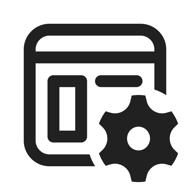 Ic fluent content settings 24 regular - Free vector icons on creazilla.com
