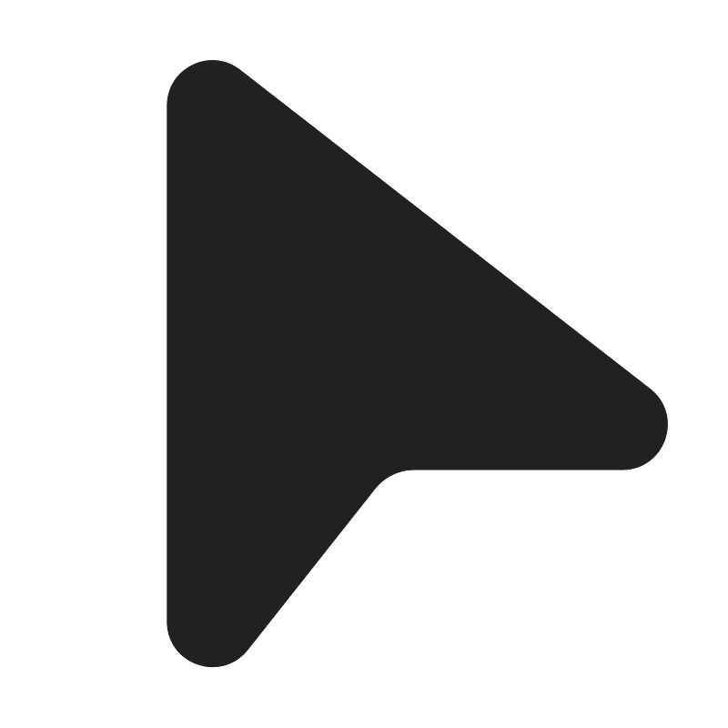 Ic fluent cursor 24 filled icon. Free download transparent .PNG | Creazilla