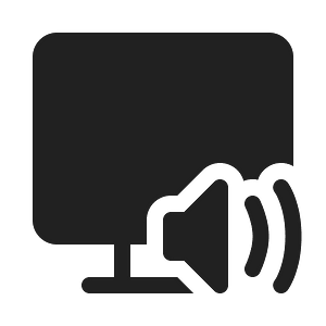 Ic fluent desktop speaker 20 filled icon. Free download transparent ...