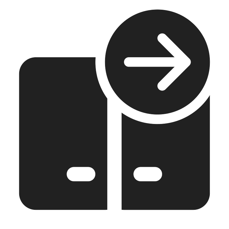 Ic fluent dual screen arrow right 24 filled - Free vector icons on ...