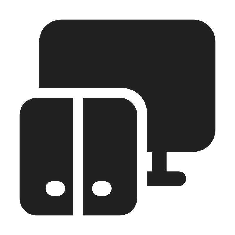 Ic fluent dual screen desktop 24 filled - Free vector icons on ...