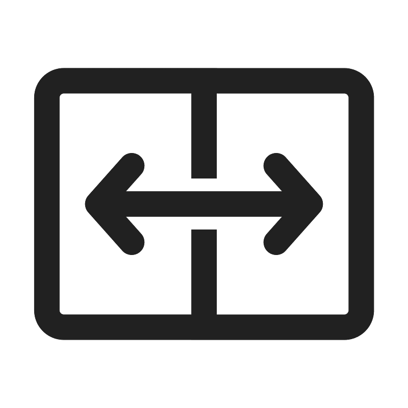 Ic fluent dual screen span 24 regular - Free vector icons on creazilla.com