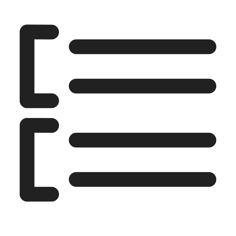 Ic fluent group list 24 regular - Free vector icons on creazilla.com