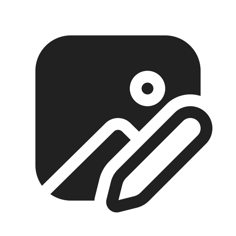 Ic fluent image edit 20 filled icon. Free download transparent .PNG | Creazilla