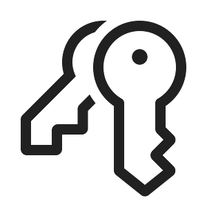 Ic fluent key multiple 20 regular - Free vector icons on creazilla.com