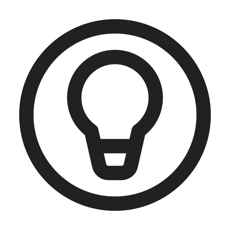 Ic fluent lightbulb circle 24 regular - Free vector icons on creazilla.com
