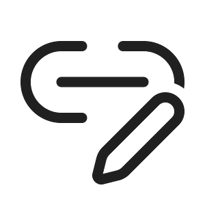 Ic fluent link edit 20 regular - Free vector icons on creazilla.com