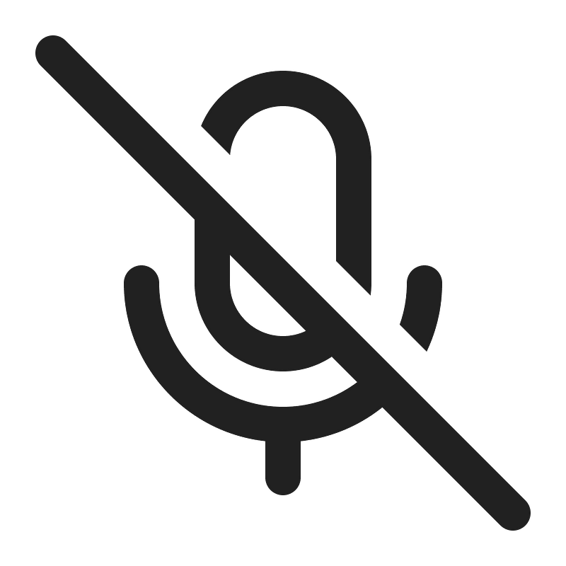 Ic fluent mic off 16 regular icon. Free download transparent .PNG ...