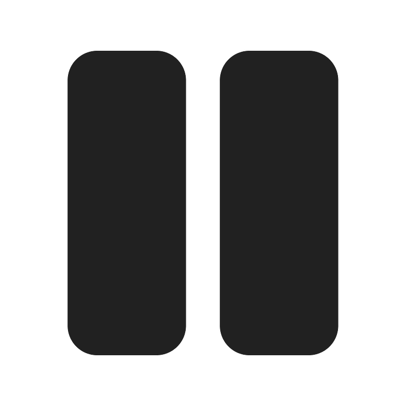 Ic fluent pause 24 filled icon. Free download transparent .PNG | Creazilla