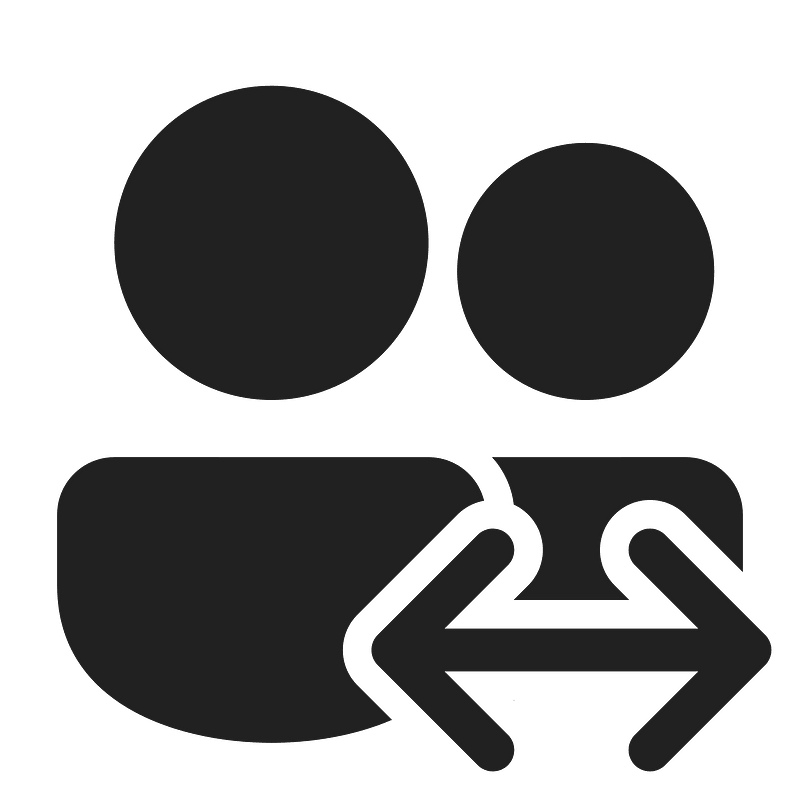 Ic fluent people swap 28 filled icon. Free download transparent .PNG ...