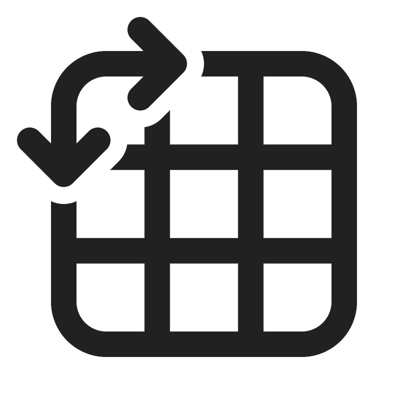 Ic fluent table switch 24 regular - Free vector icons on creazilla.com